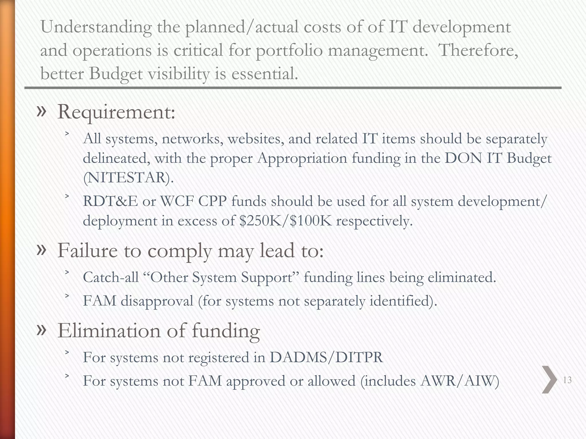 The Department of the Navy Financial management (ERP) | PPT