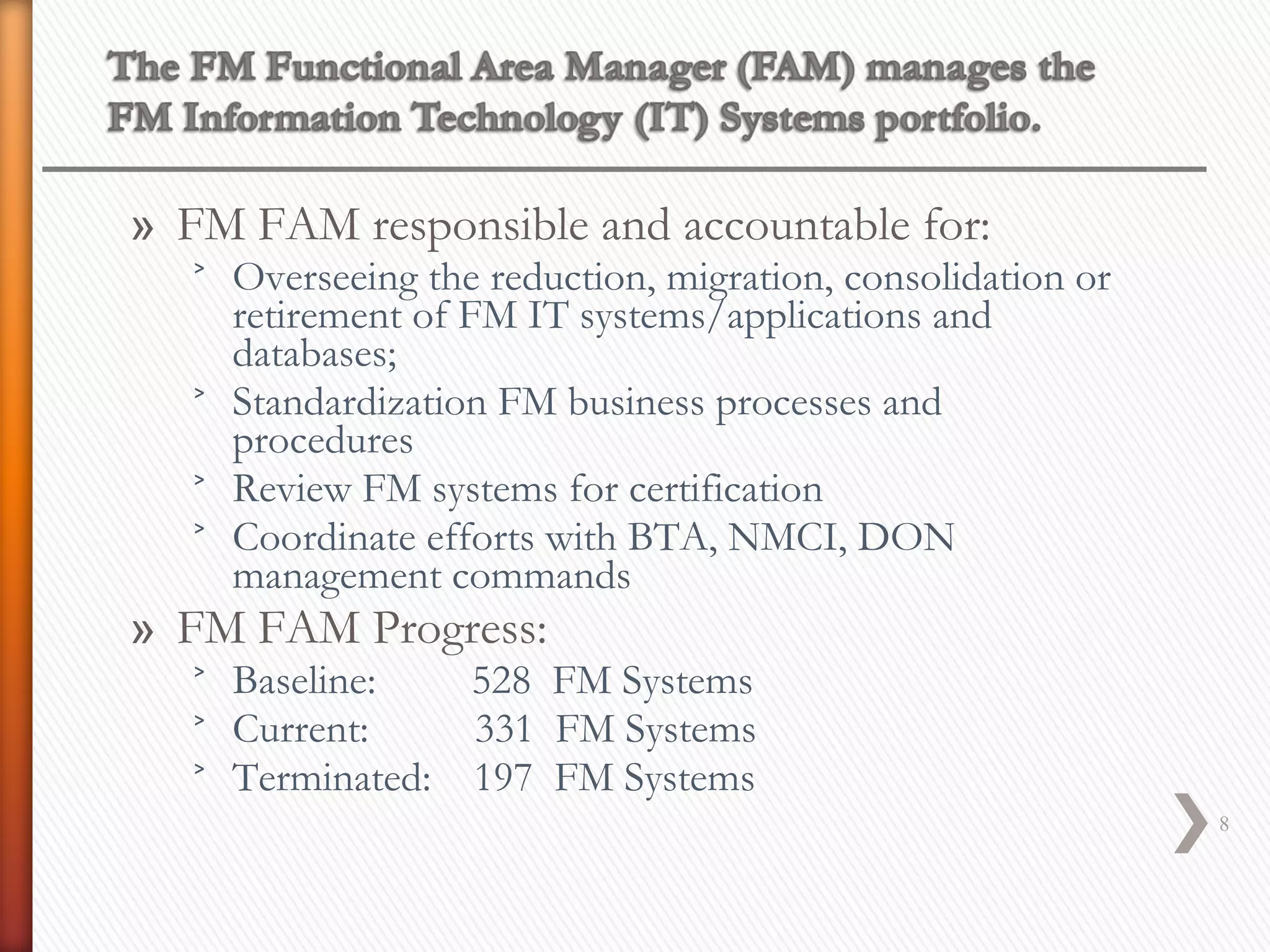The Department of the Navy Financial management (ERP) | PPT