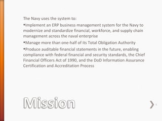 The Department of the Navy Financial management (ERP) | PPT