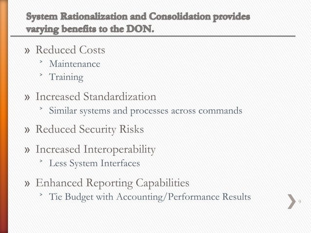 The Department of the Navy Financial management (ERP) | PPT | Operating ...