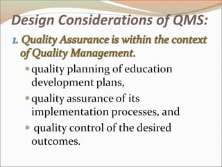 The DepEd-Regional Office VII through QAAD on Quality Management System ...