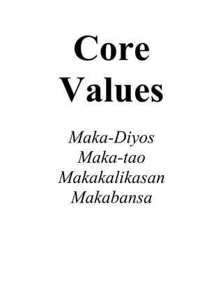 The dep ed vision | DOCX