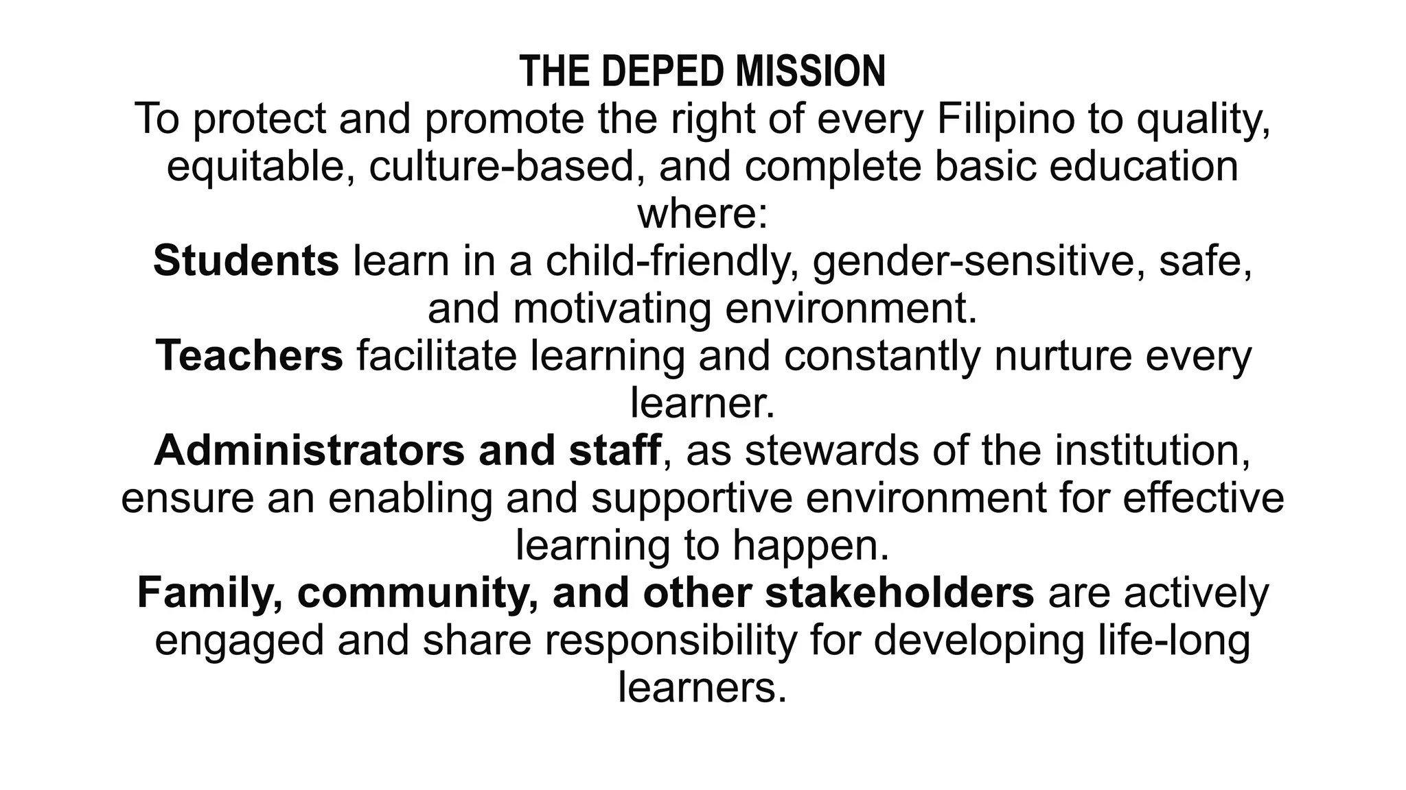 THE DEPED VISION.pptx
