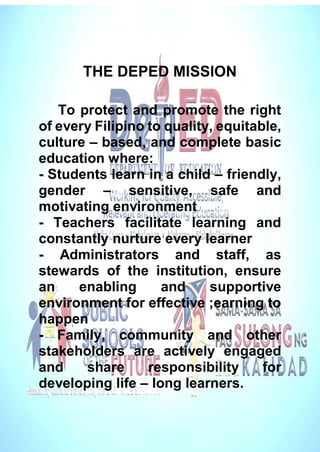The deped vision mission | PDF