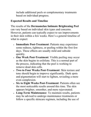 The Dermamelan Intimate Brightening Peel .pdf