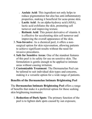 (article1).A Deep Dive into Dermamelan Intimate Brightening Peel ...