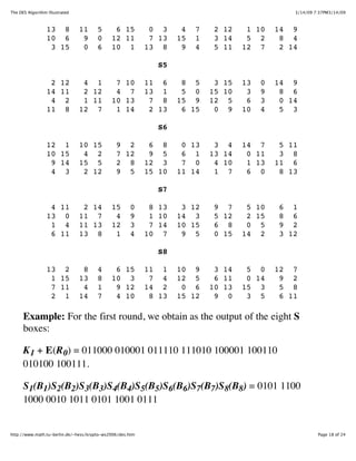 The des algorithm illustrated | PDF