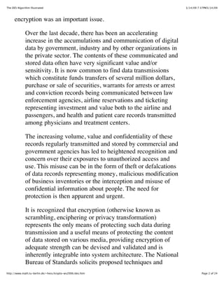 The des algorithm illustrated | PDF