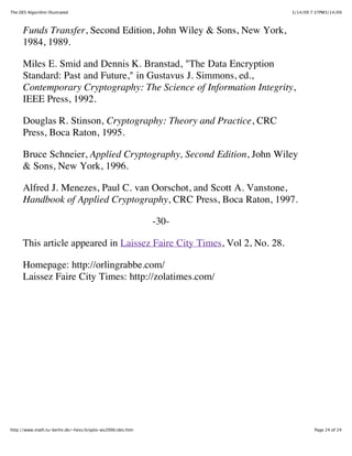 The des algorithm illustrated | PDF