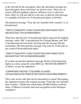 The des algorithm illustrated | PDF