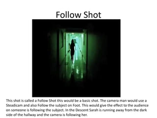 Matthew Hillary The Descent Camera Shot Analysis | PPT