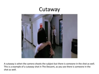 The descent camera shots analysis | PPTX | Cameras and Camcorders ...