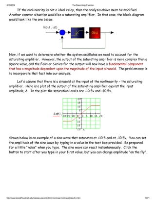 The describing function | PDF