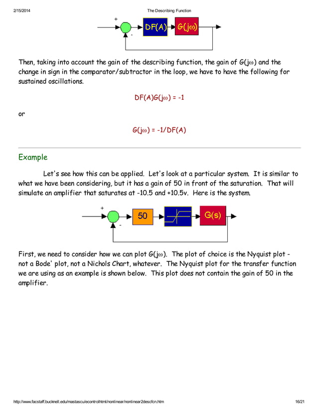 The describing function | PDF