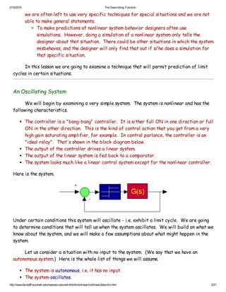 The describing function | PDF