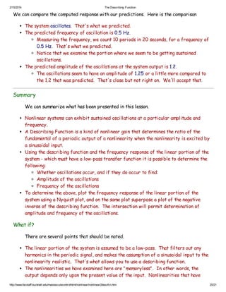 The describing function | PDF