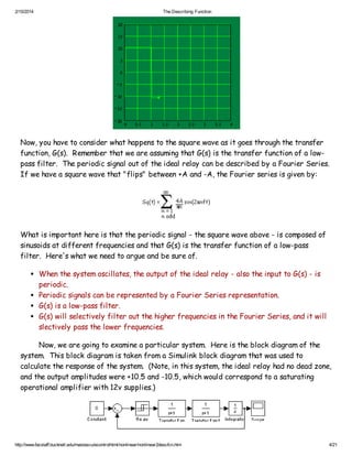 The describing function | PDF