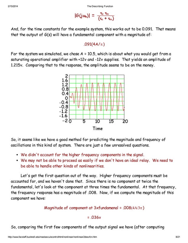 The describing function | PDF