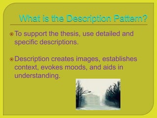The description pattern | PPTX