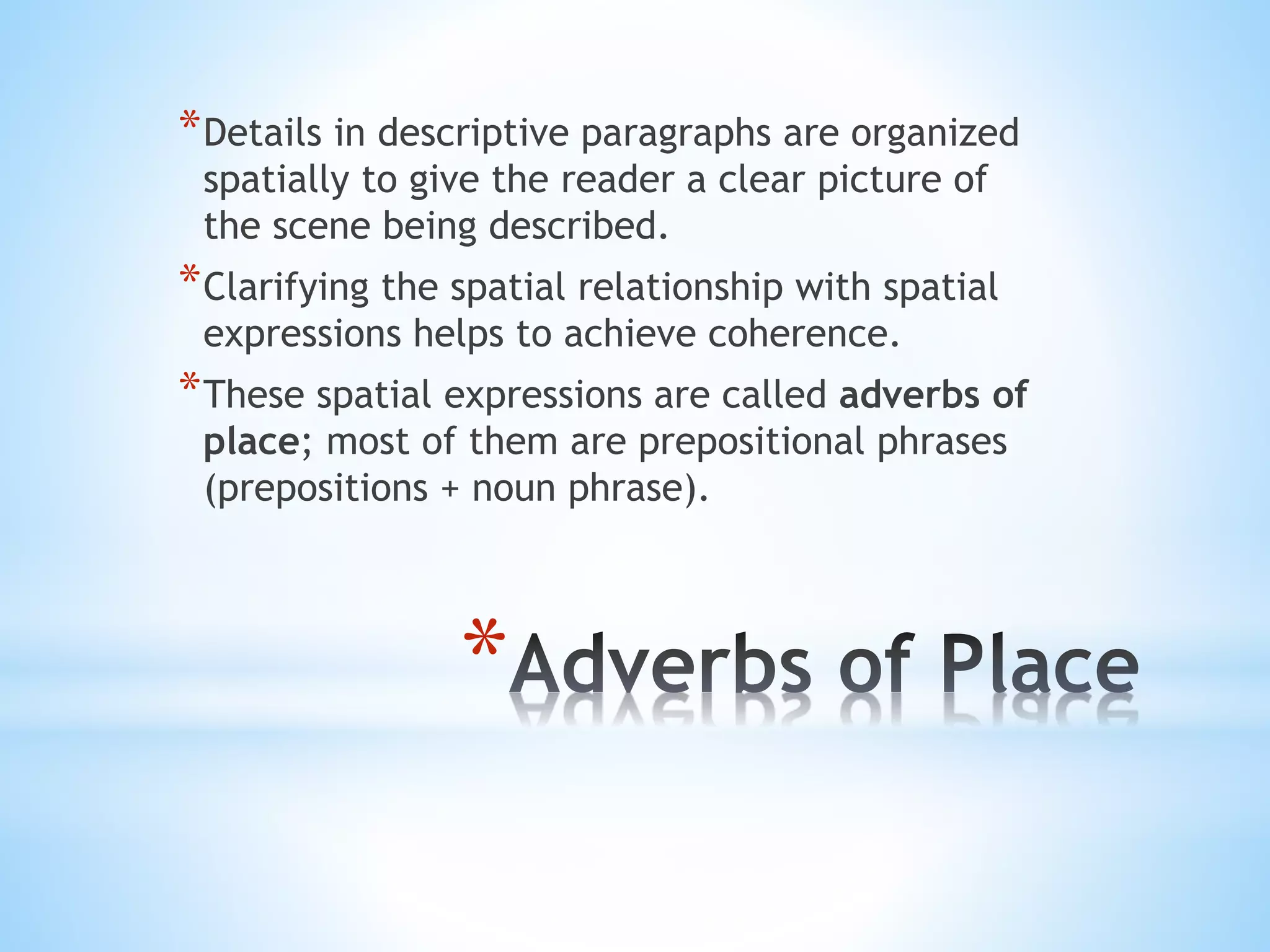 The Descriptive Paragraph | PPTX