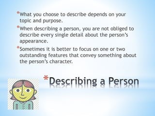 The Descriptive Paragraph | PPTX