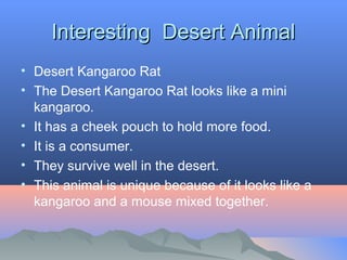The desert ecosystem | PPT