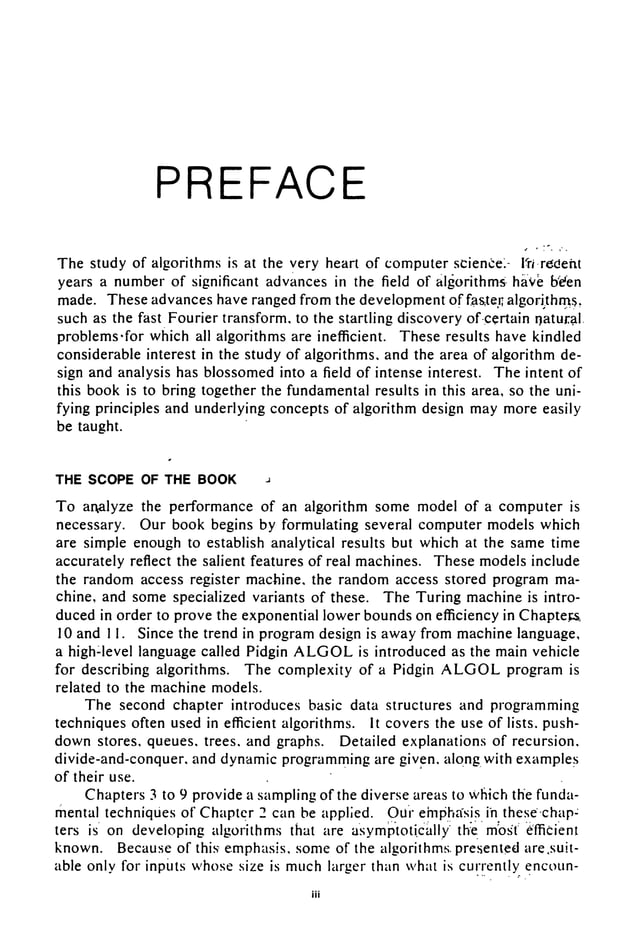 The Design and Analysis of Computer Algorithms [Aho, Hopcroft & Ullman ...