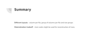 The design and implementation of modern column oriented databases | PPT