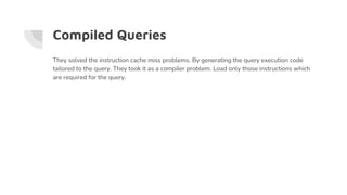 The design and implementation of modern column oriented databases | PPT
