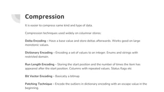 The design and implementation of modern column oriented databases | PPT
