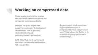 The design and implementation of modern column oriented databases | PPT