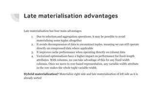 The design and implementation of modern column oriented databases | PPT