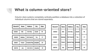 The design and implementation of modern column oriented databases | PPT