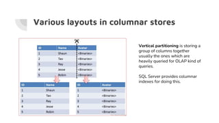 The design and implementation of modern column oriented databases | PPT