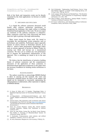 The design and implementation of trade finance application based on hyperledger fabric ...