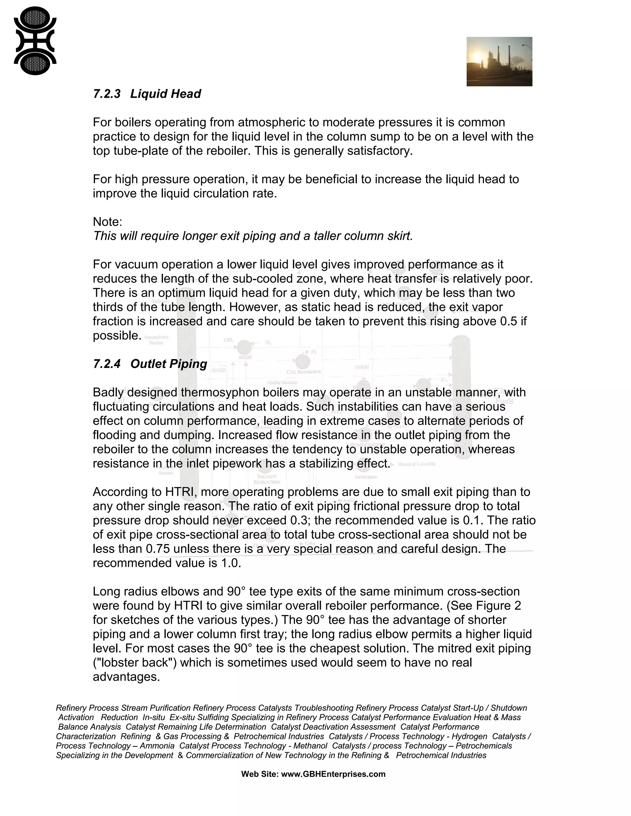 The Design and Layout of Vertical Thermosyphon Reboilers | PDF