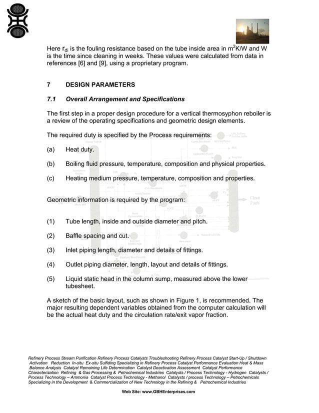 The Design and Layout of Vertical Thermosyphon Reboilers | PDF ...