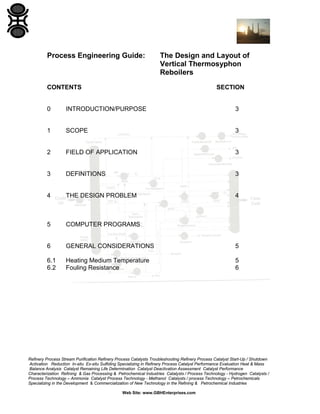 The Design and Layout of Vertical Thermosyphon Reboilers | PDF