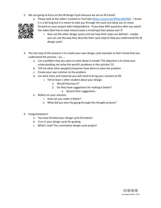 The IB Design Cycle | PDF