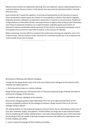 The design of business roger martin | PDF