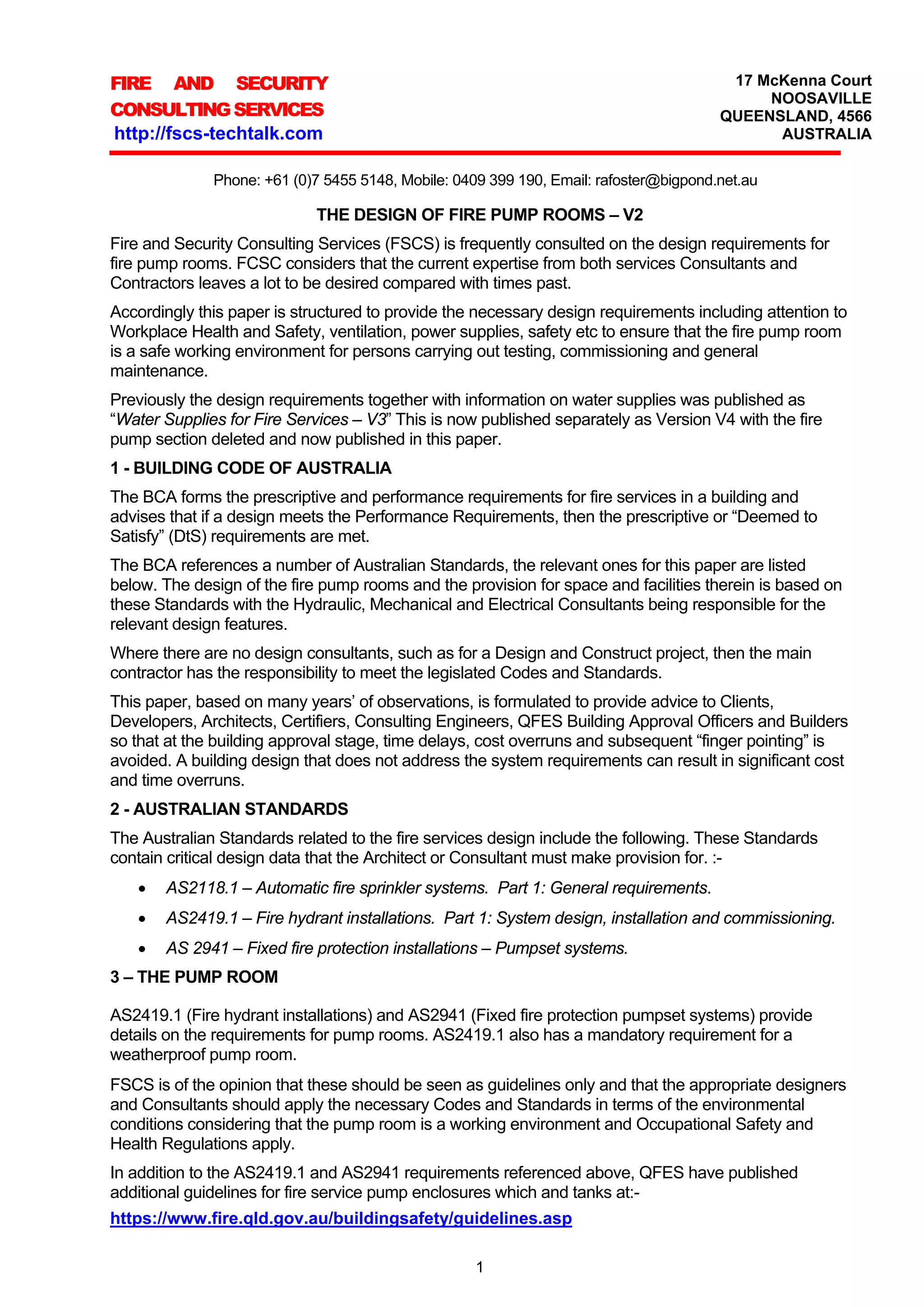 The design of_fire_pump_rooms_-_v2 | PDF