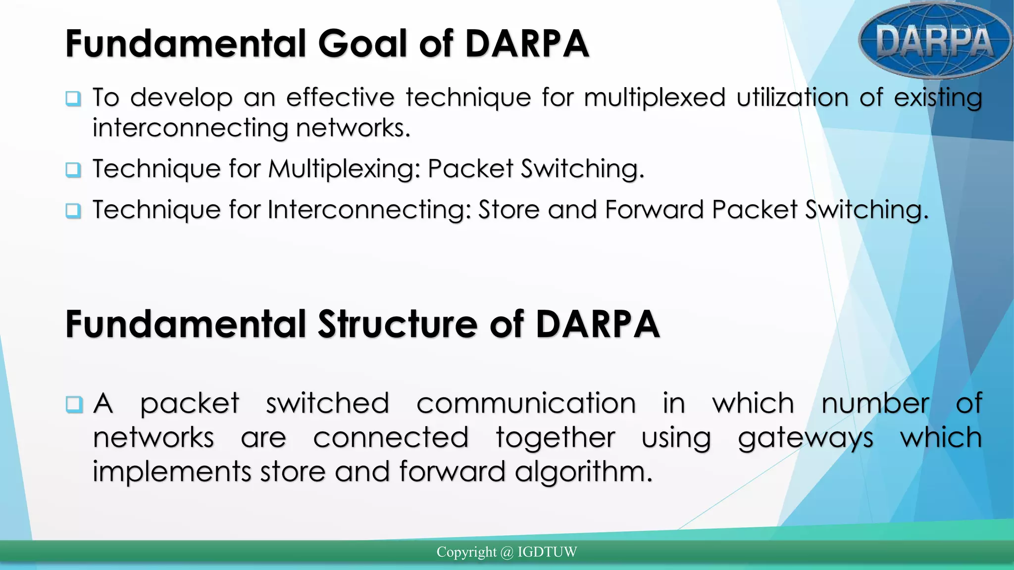 The design philosophy of DARPA internet protocols | PPTX