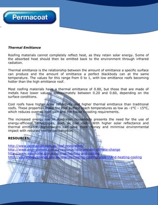 The Design Principles That Make Cool Roofs Energy-Efficient | PDF