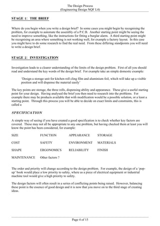 The Design Process | PDF