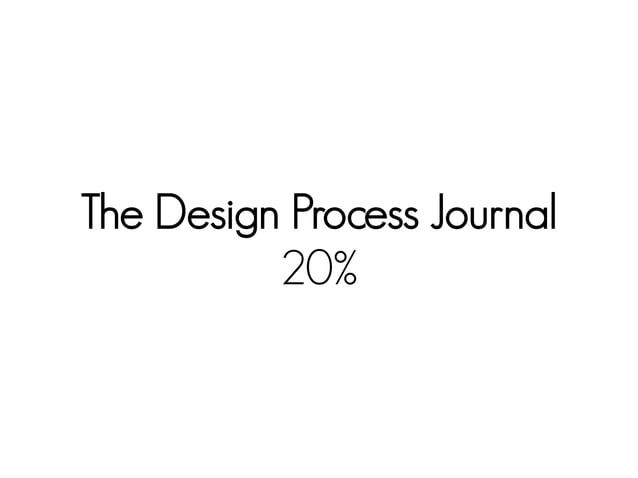 The design process journal 01 2 | PPT