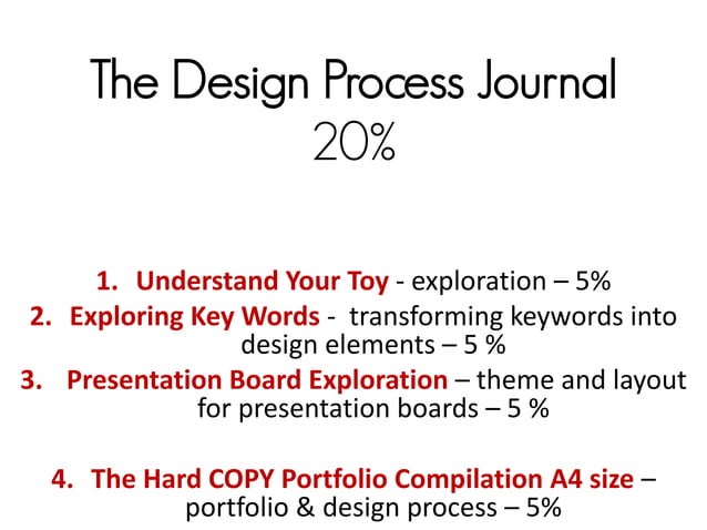 The design process journal 01 2 | PPT