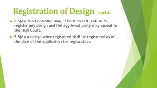 The Designs Act, 2000 | PPTX