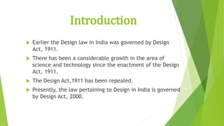 The Designs Act, 2000 | PPTX
