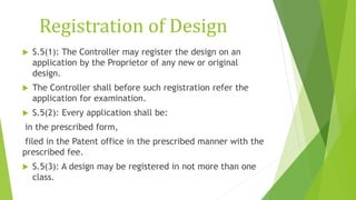 The Designs Act, 2000 | PPTX