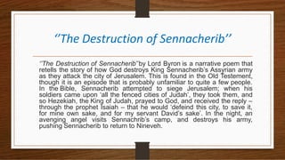 The Destruction of Sennacherib.pdf | Christianity | Religion & Spirituality